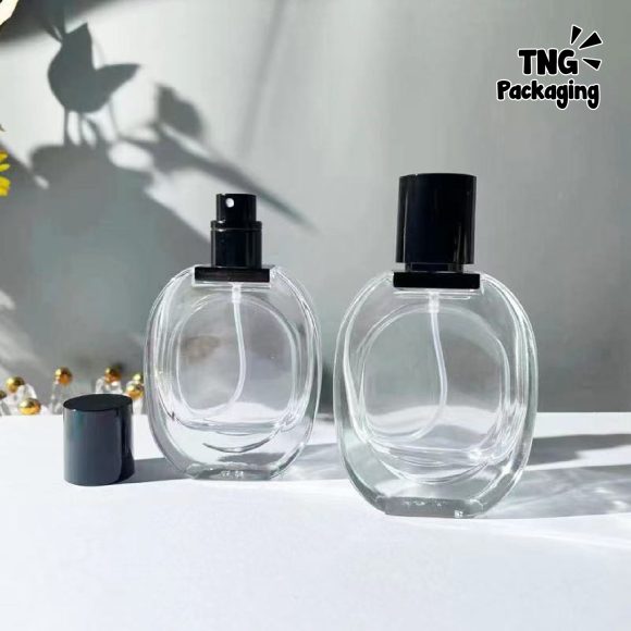 Botol Parfum Kaca Spray Hitam - 30ml - TNG Packaging : Kemasan skincare ...