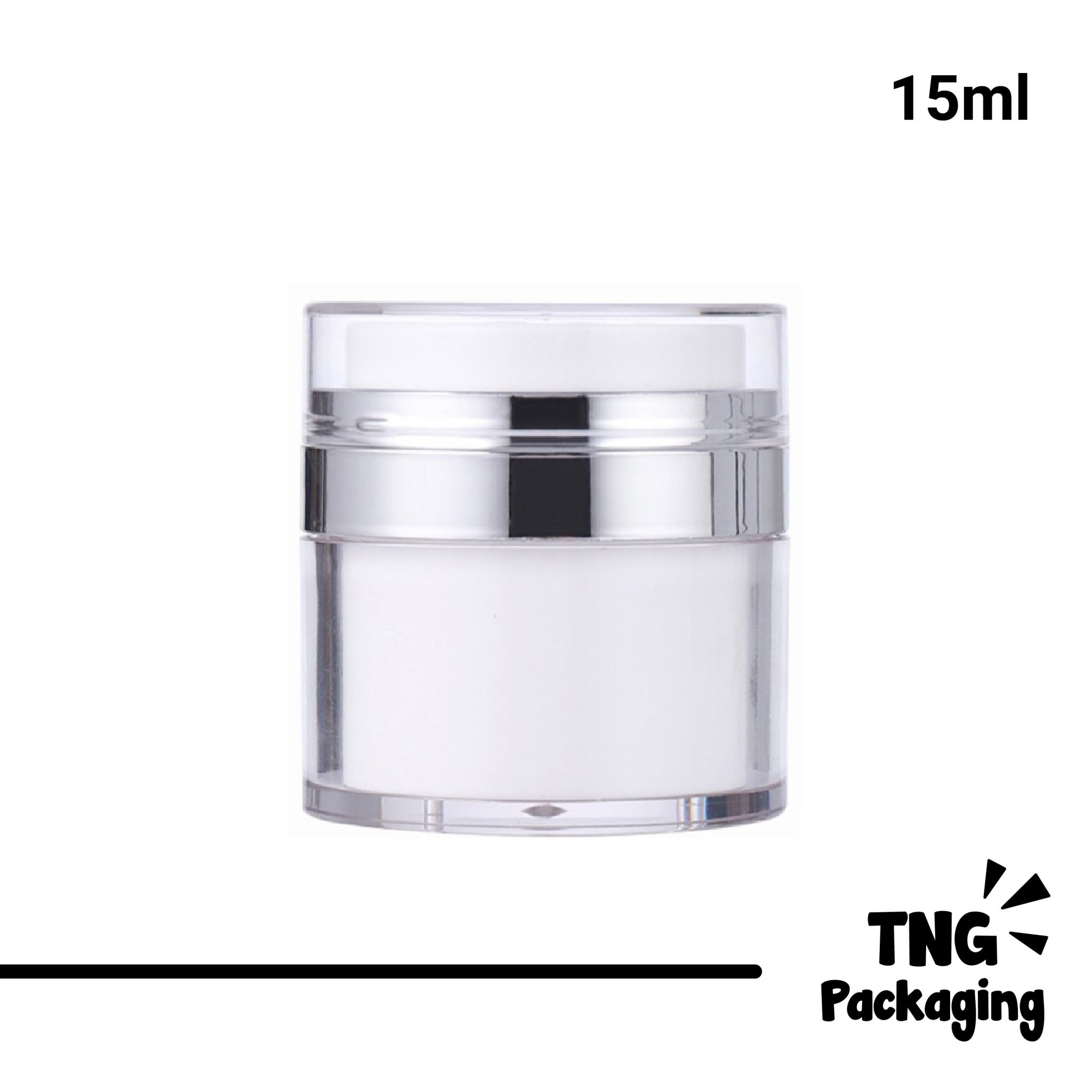 Pot Cream Airless - 15ml - TNG Packaging : Kemasan skincare, Wadah ...