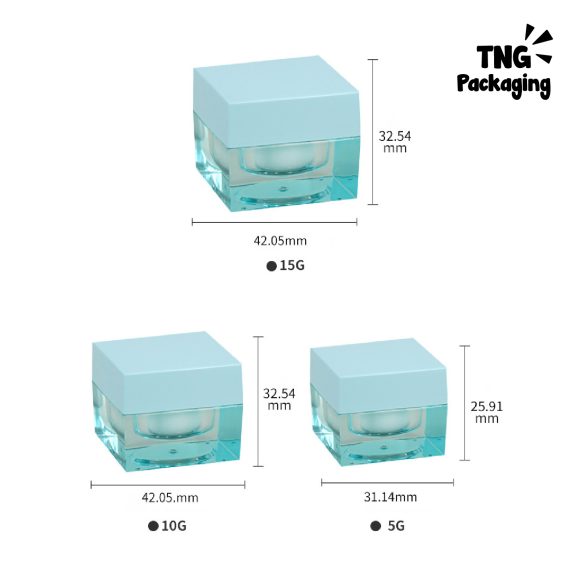 Pot Cream Acrylic Kotak - 5gr 10gr 15gr - TNG Packaging : Kemasan ...
