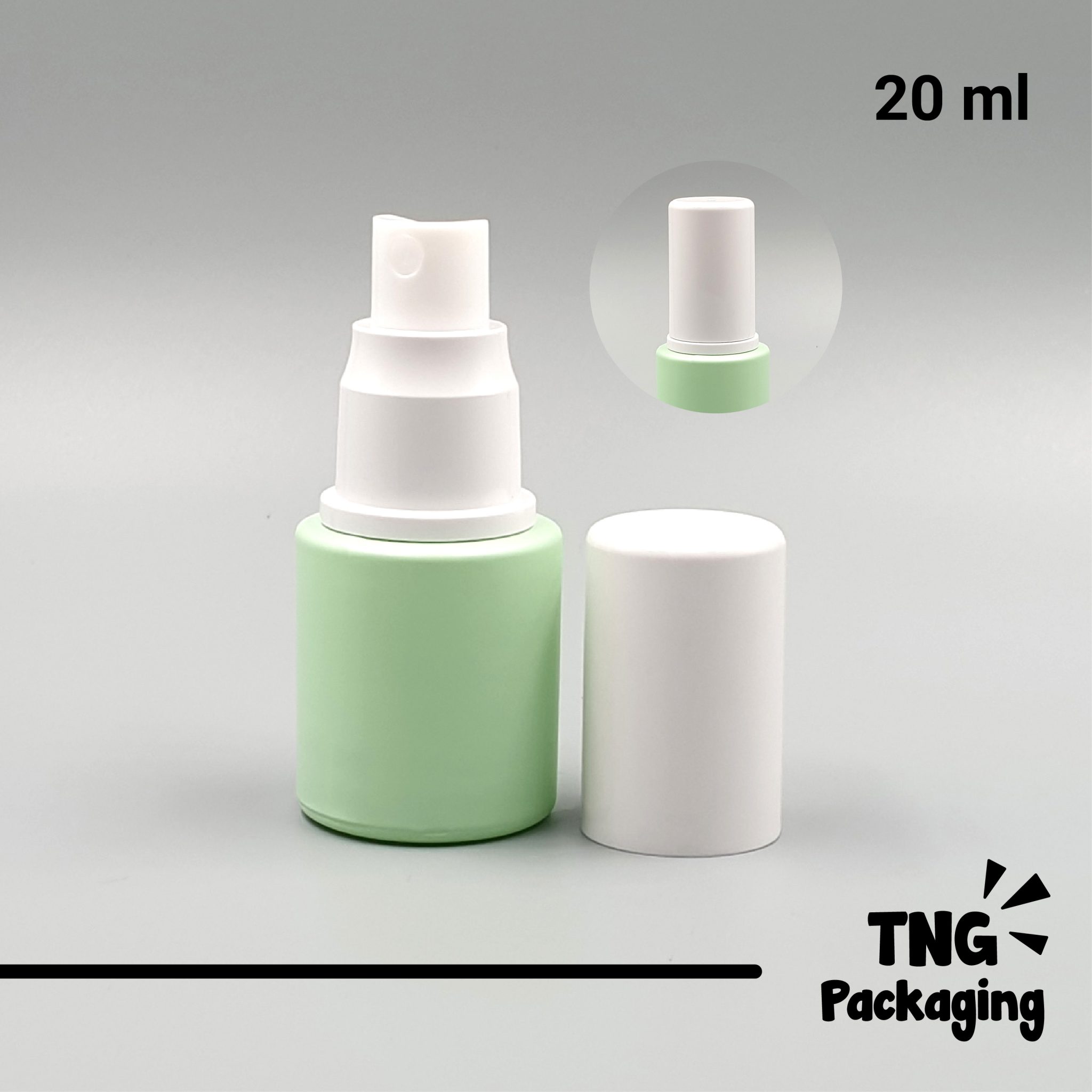 Botol Spray Kaca Hijau - 20ml - TNG Packaging : Kemasan skincare, Wadah ...