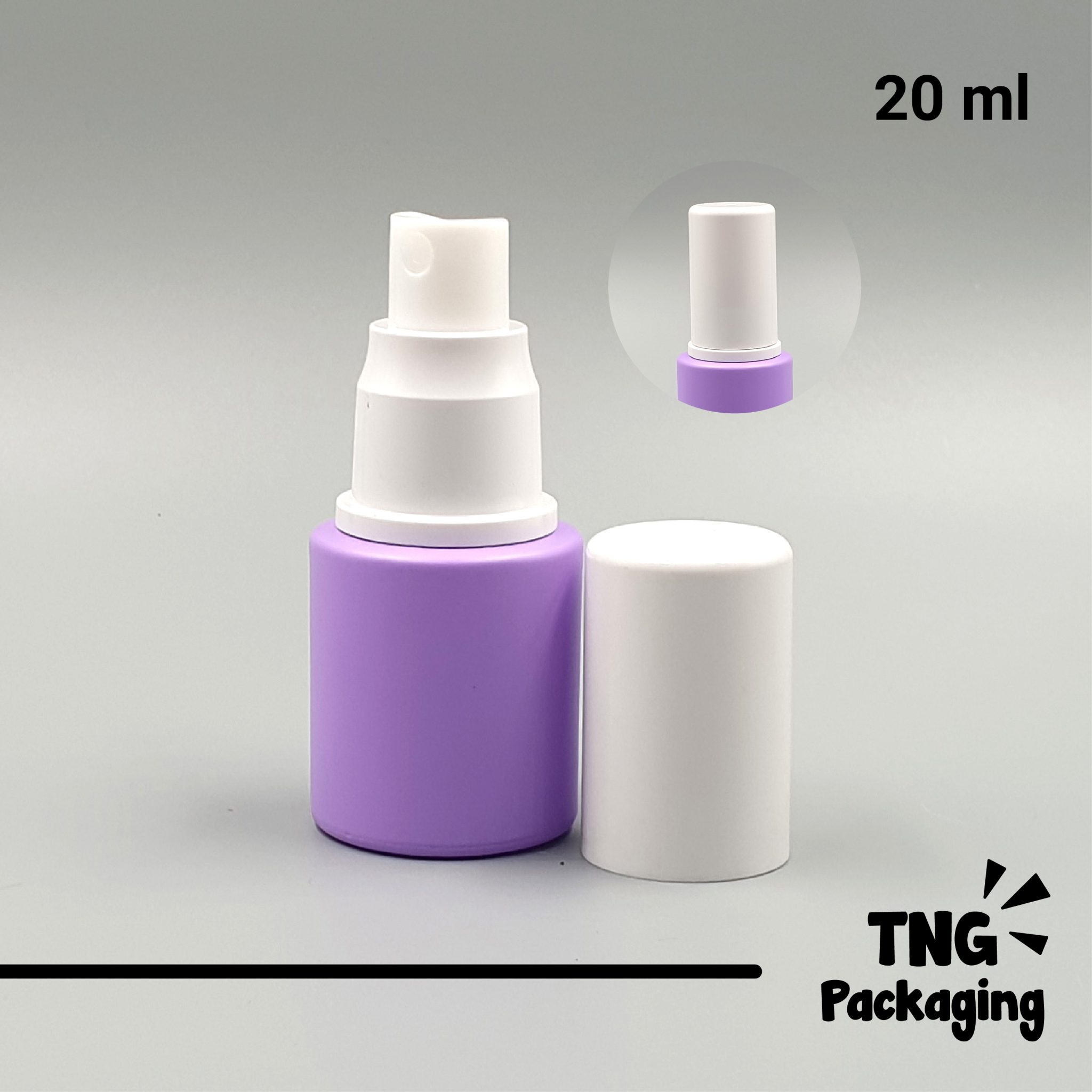 Botol Spray Kaca Ungu - 20ml - TNG Packaging : Kemasan skincare, Wadah ...