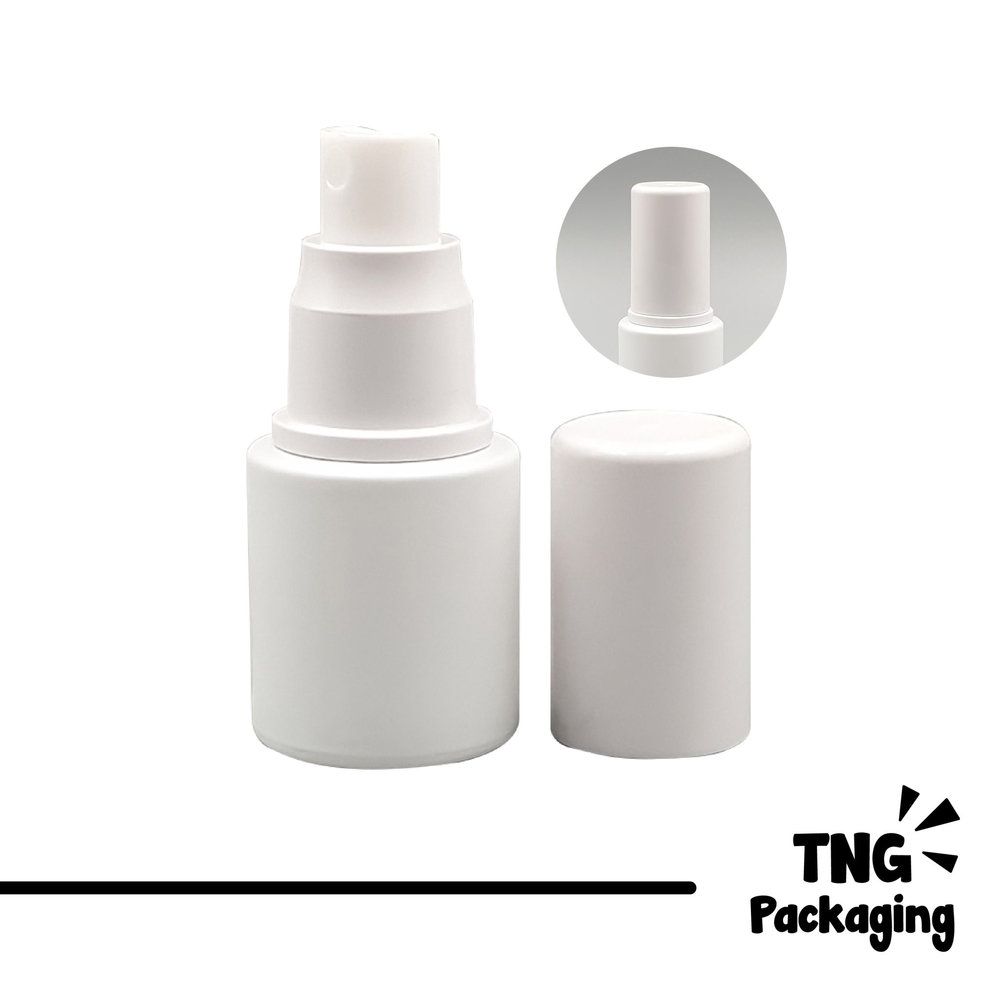 Botol Spray Kaca Putih - 20ml - TNG Packaging : Kemasan skincare, Wadah ...