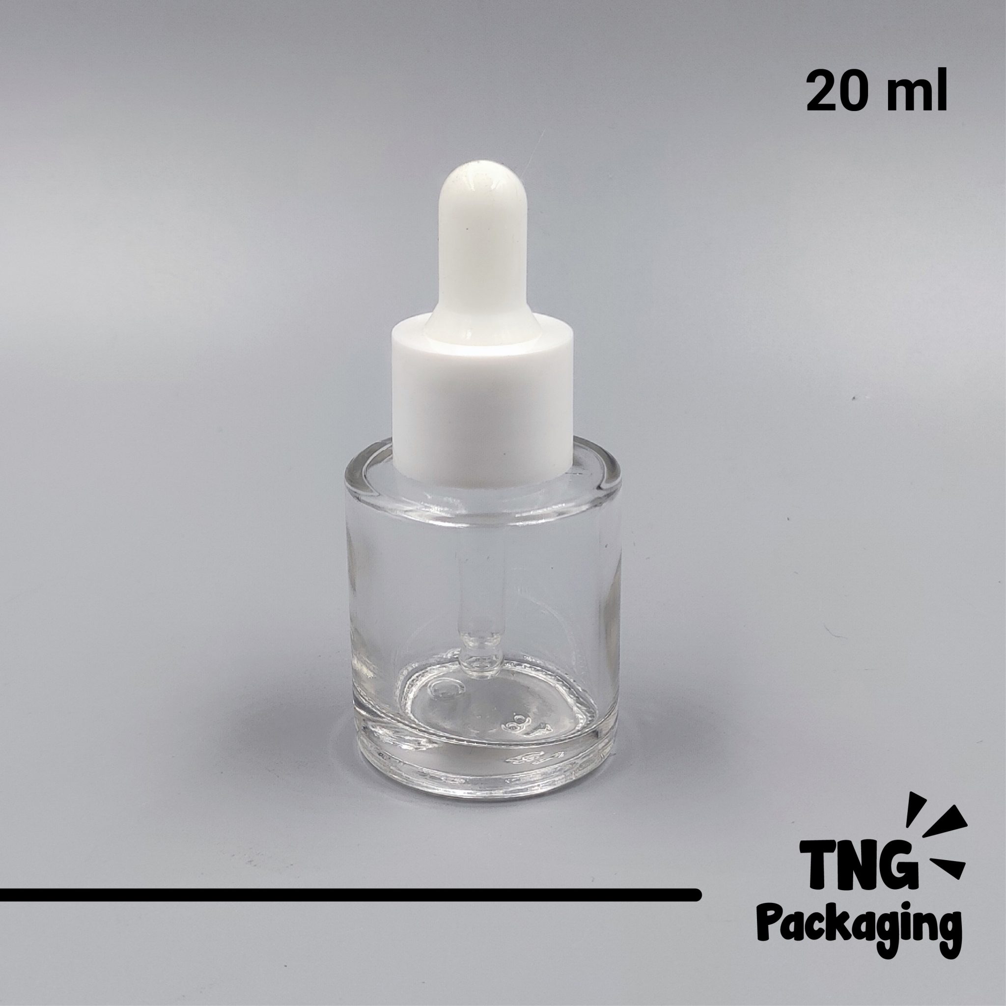 Botol Kaca Pipet Bening - 20ml - TNG Packaging : Kemasan skincare ...