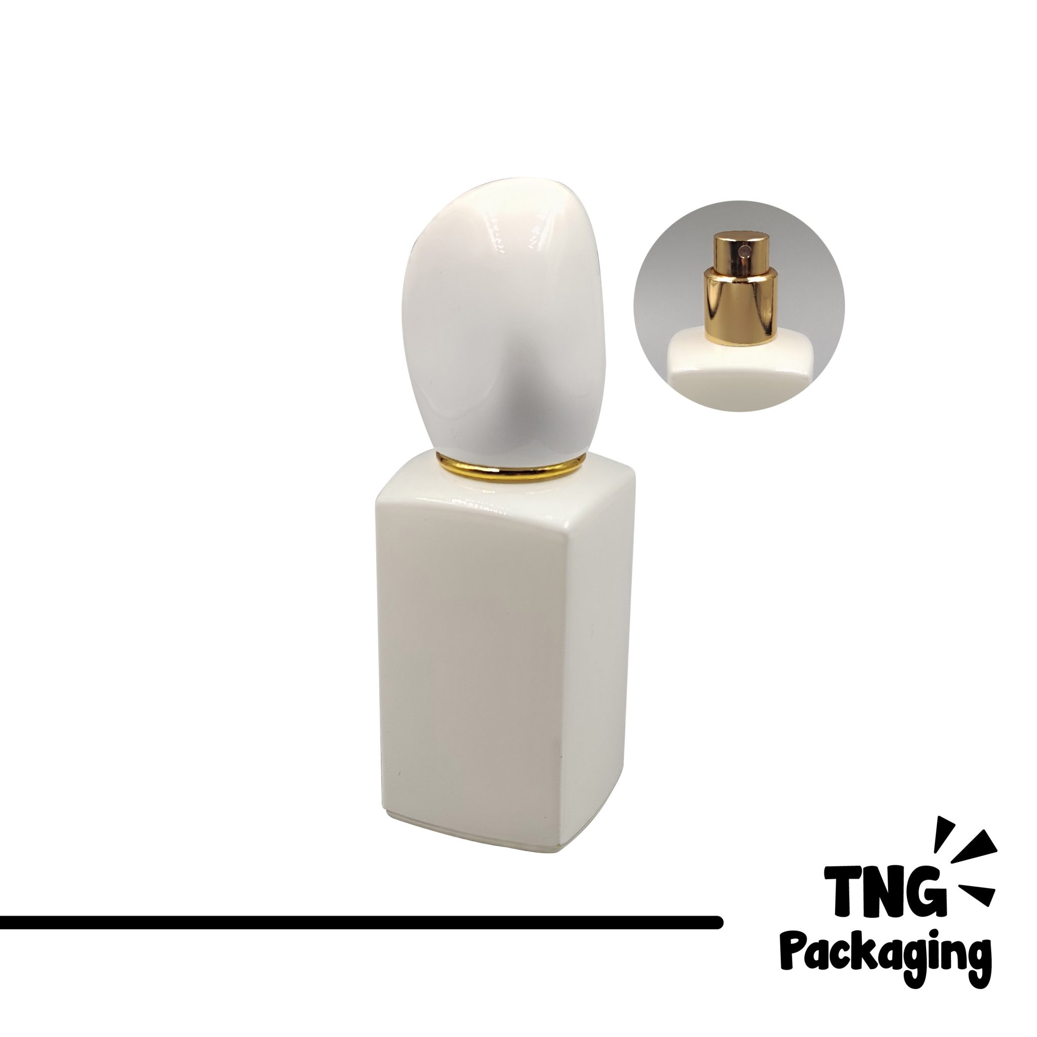 Botol Parfum Kaca Putih - 30ml - TNG Packaging : Kemasan skincare ...