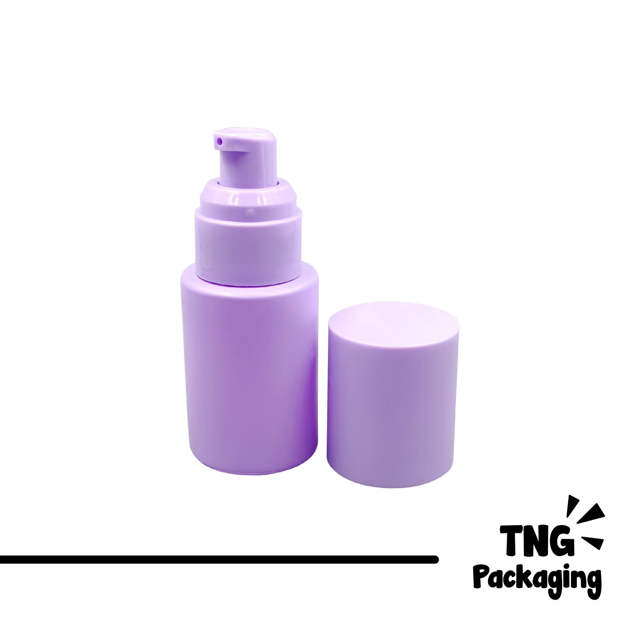 Botol Kaca Pump Ungu - 30 ml - TNG Packaging : Kemasan skincare, Wadah ...