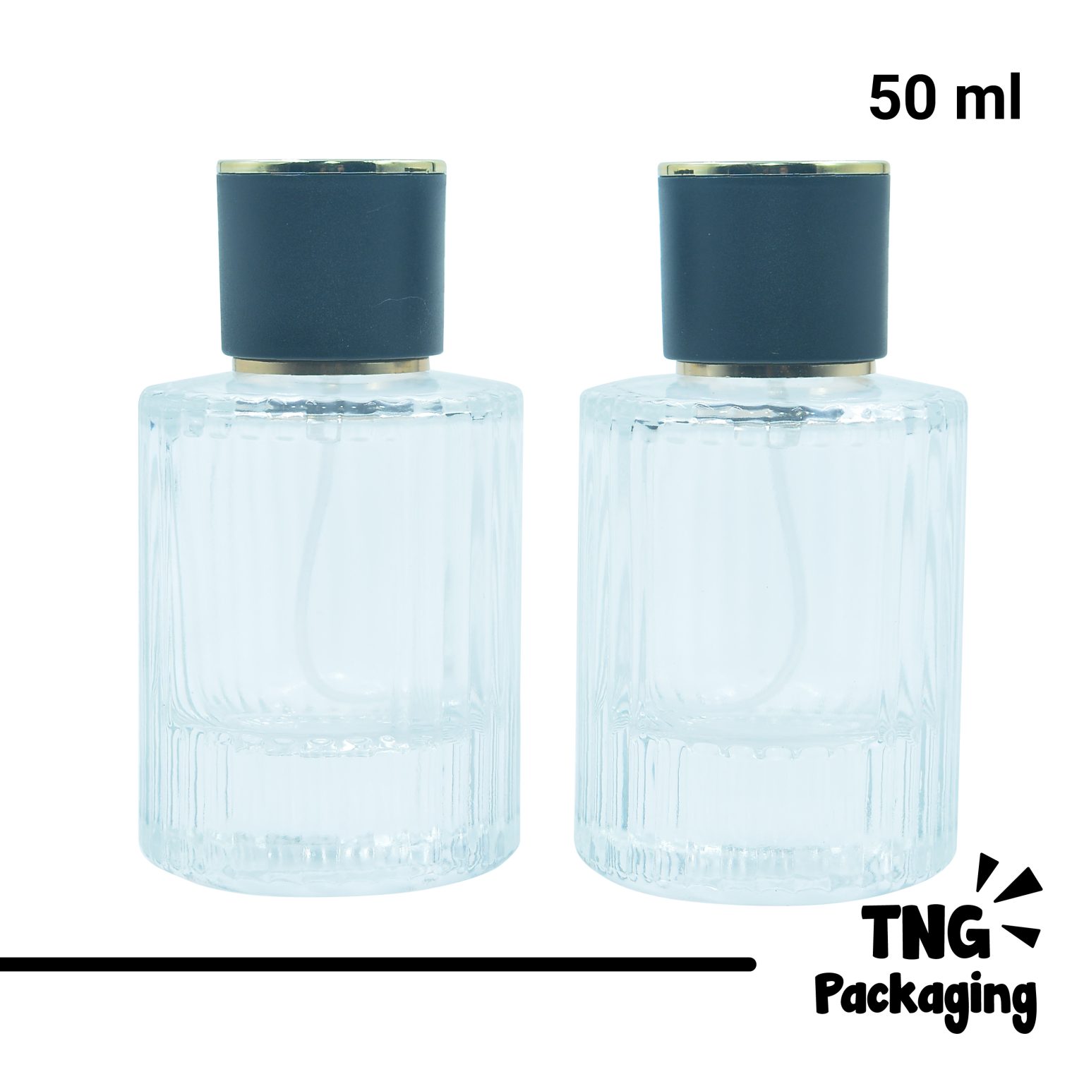 Botol Parfum Tutup Hitam - 50ml - TNG Packaging : Kemasan skincare ...
