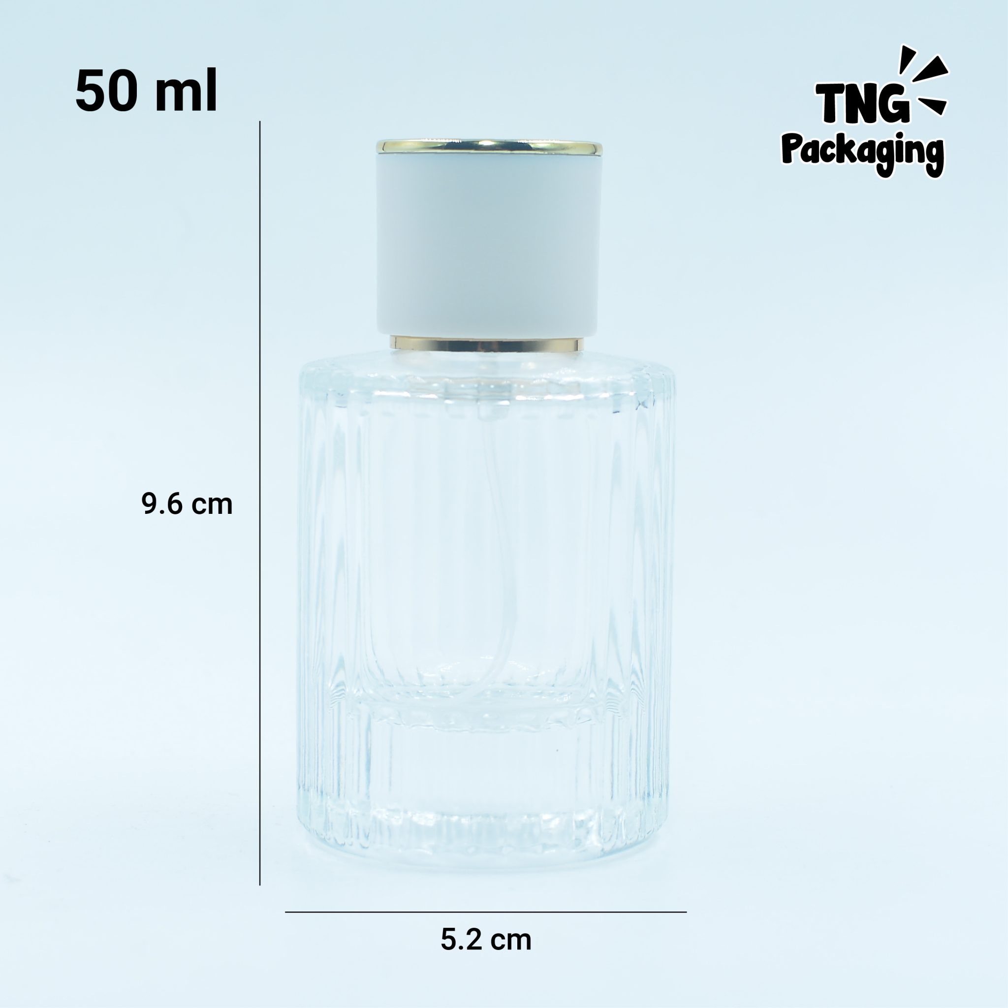Botol Parfum Tutup Putih - 50 ml - TNG Packaging : Kemasan skincare ...
