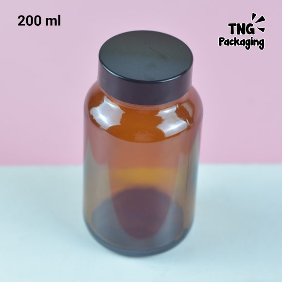 Botol Kaca Amber - 60ml 100ml 120ml 200ml - TNG Packaging : Kemasan ...
