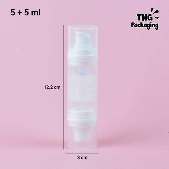 Botol Airless Pump Spray 5 ml + 5 ml - TNG Packaging : Kemasan skincare ...