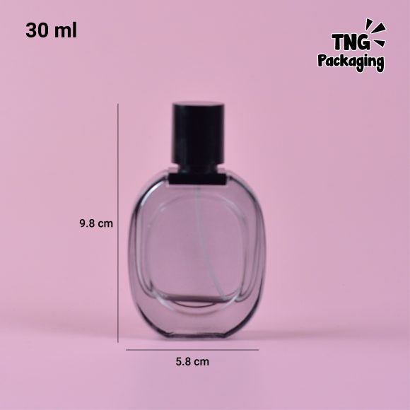 Botol Parfum Bulat Hitam - 30 ml - TNG Packaging : Kemasan skincare ...