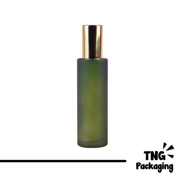 Botol Kaca Hijau Pump Gold - 100 ml - TNG Packaging : Kemasan skincare ...