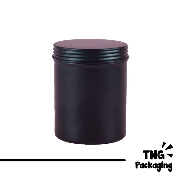 Jar Kaleng Hitam Ulir - 250 ml - TNG Packaging : Kemasan skincare ...