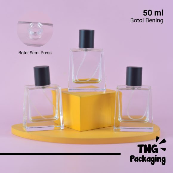 [SEMI PRESS] Botol Parfum Kotak Bening - 50 ml - TNG Packaging ...