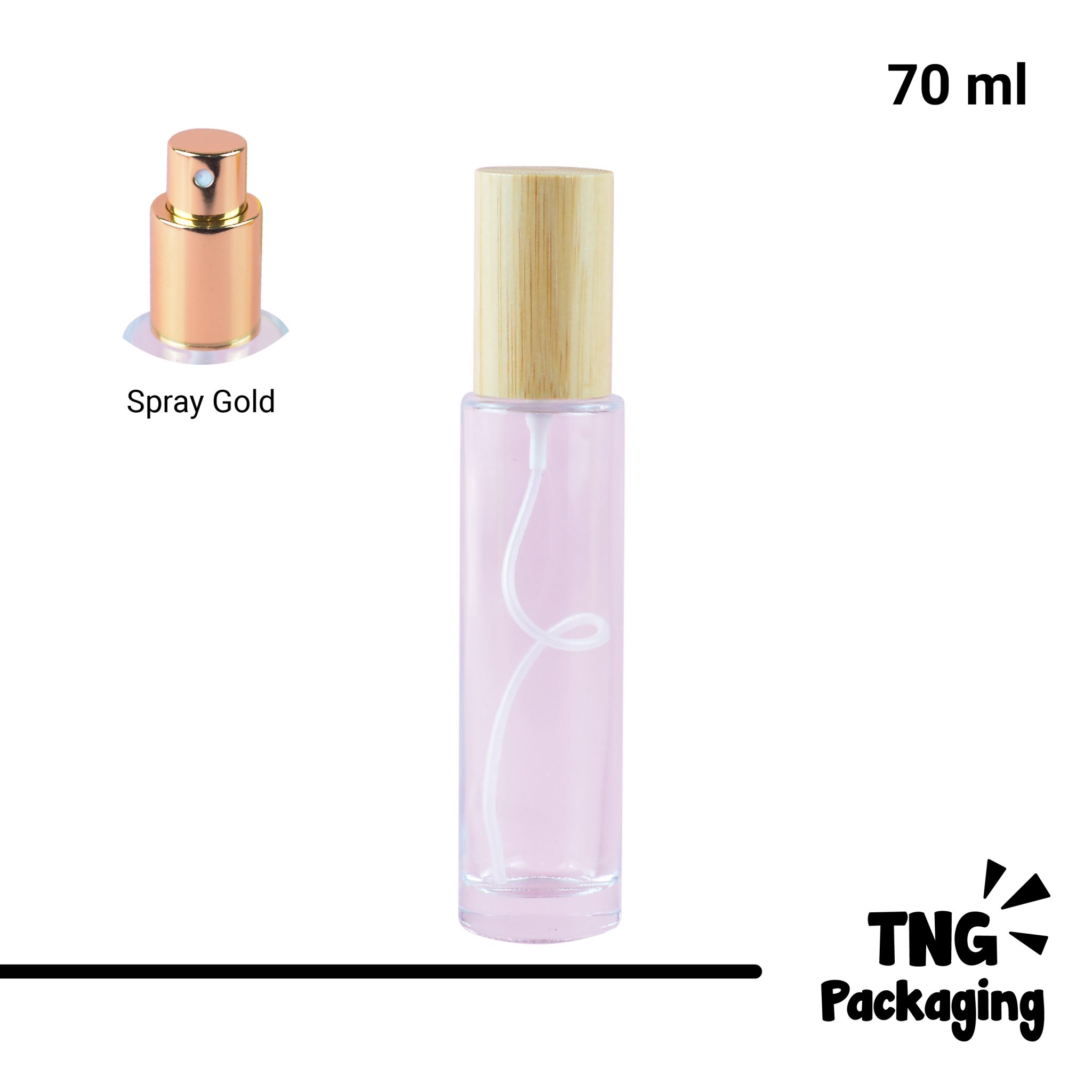 Botol Kaca Spray Gold - 70 ml - TNG Packaging : Kemasan skincare, Wadah ...