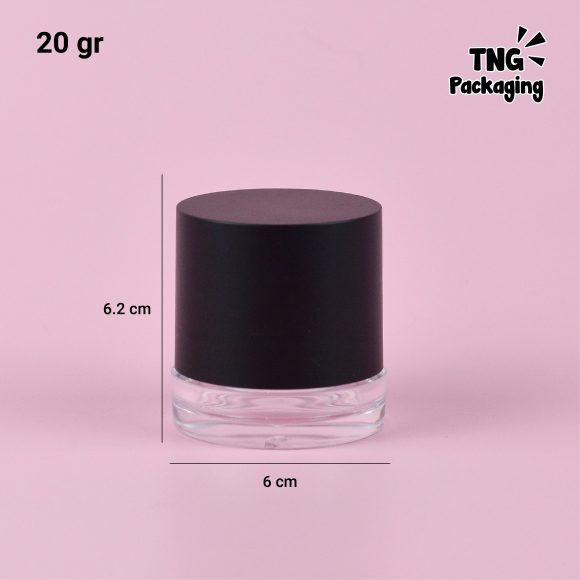Pot Cream Acrylic + Spatula - 20 gr - TNG Packaging : Kemasan skincare ...